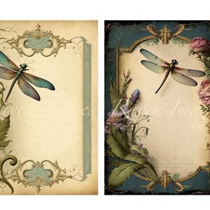 Dragonfly Journaling Kit, Printable Ephemera (digital Download) - Etsy