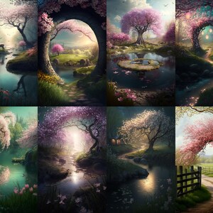 Spring Scenes Junk Journal Paper, Printable Ephemera (digital Download ...