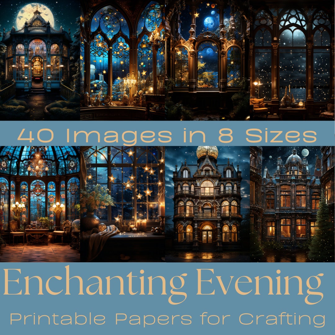 Enchanted Evening Ephemera | Victorian Journaling Cards (digital ...