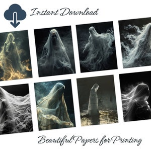 GHOSTS | Ghost Overlays, Junk Journal Supplies, Junk Journal Ephemera ...