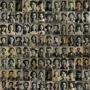 80 Vintage Portrait Photos | Mega Bundle for Journaling (digital ...