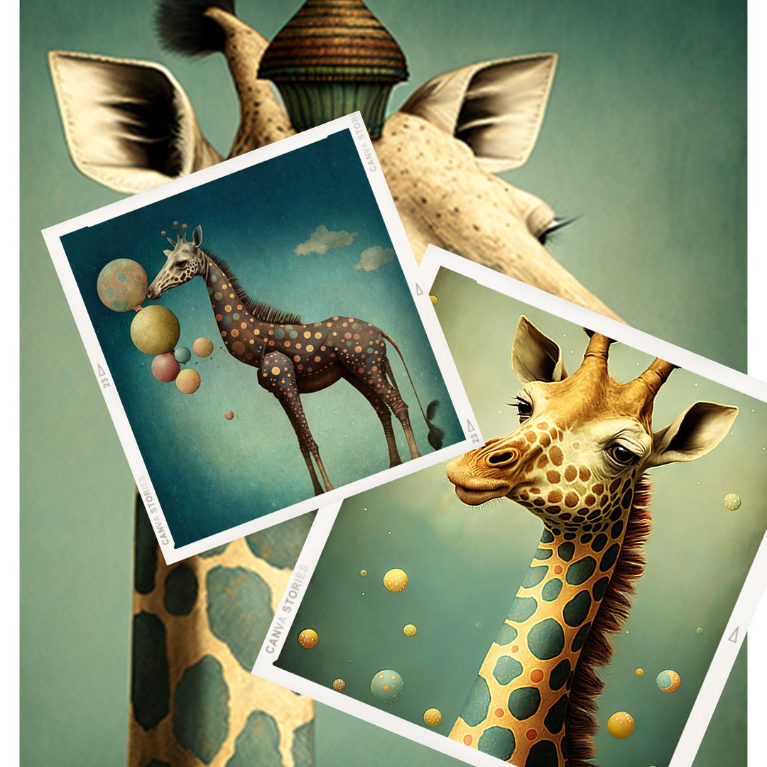 NURSERY ANIMALS Printable Posters Digital Paper Instant - Etsy