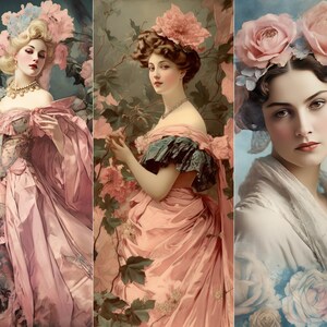 PRETTY in PINK Set 2 | Journaling Papers, ATC Cards, Printable ...