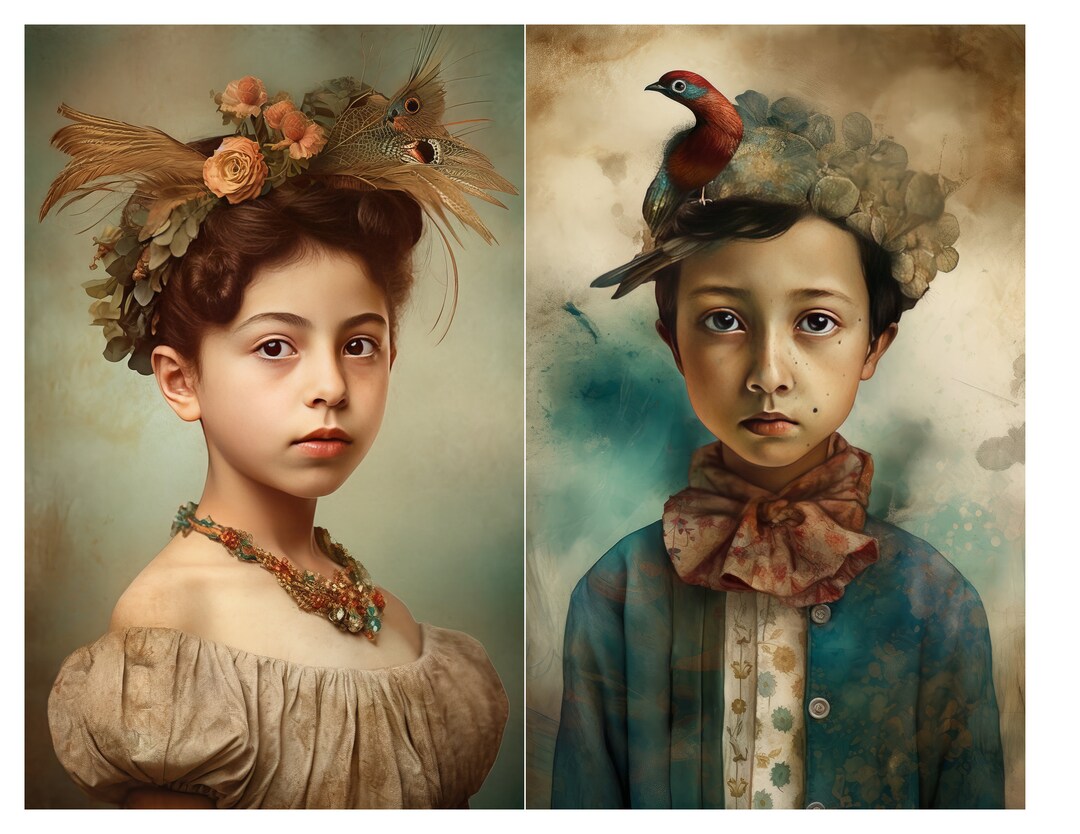 HISPANIC CHILDREN and WOMEN, Instant Download, Digital Paper, Printable ...