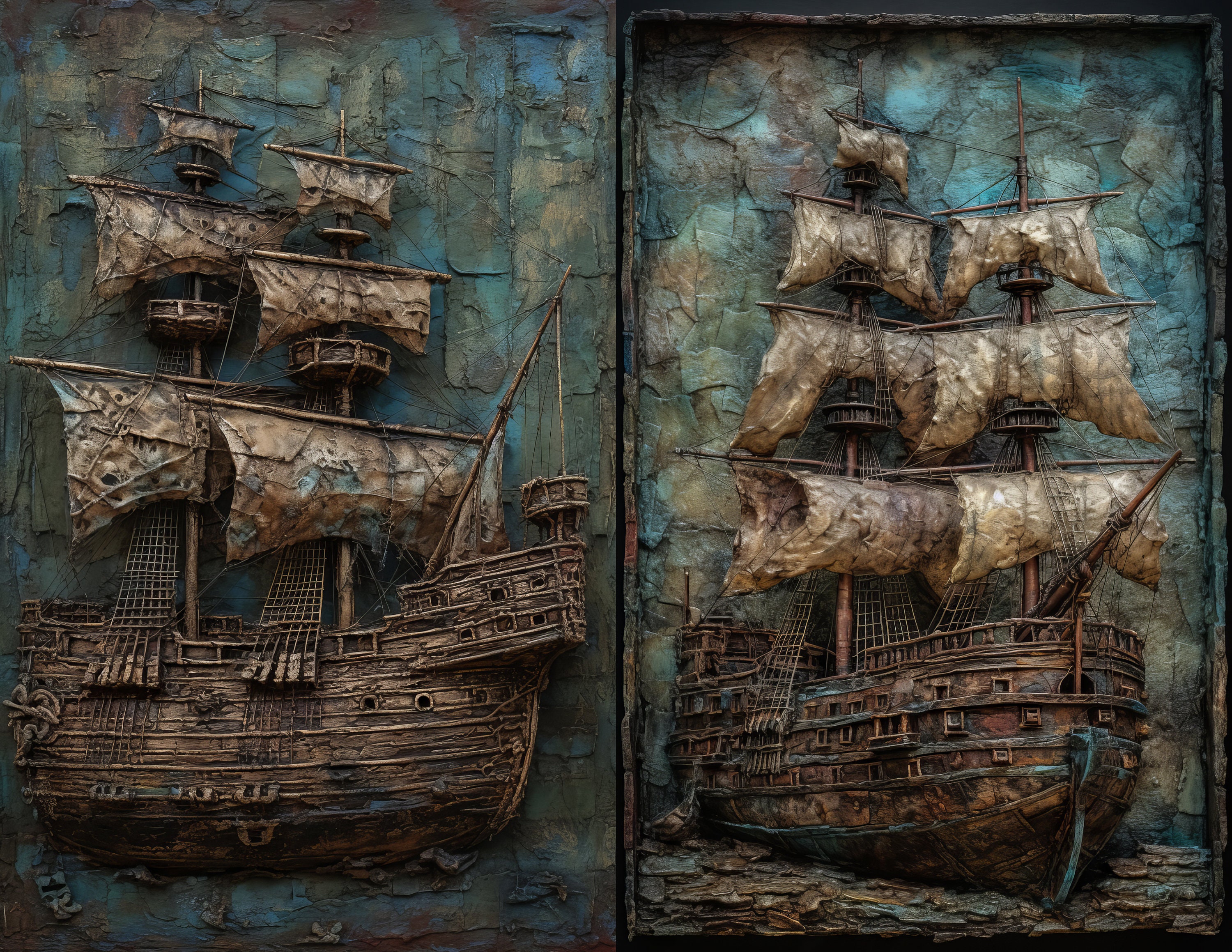 Pirate Carvings Printable Papers | Steampunk Journal Covers (digital ...