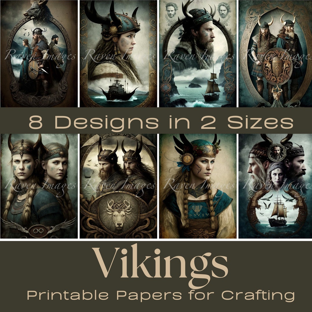 Viking Printable Cards, Ephemera for Journaling (digital Download) - Etsy