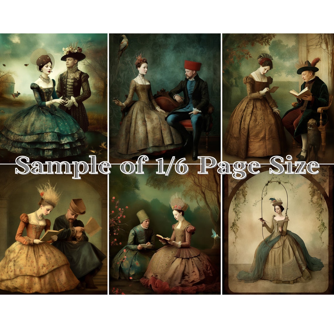 Shakespearean Scenes Journaling Paper | Printable Ephemera (digital ...