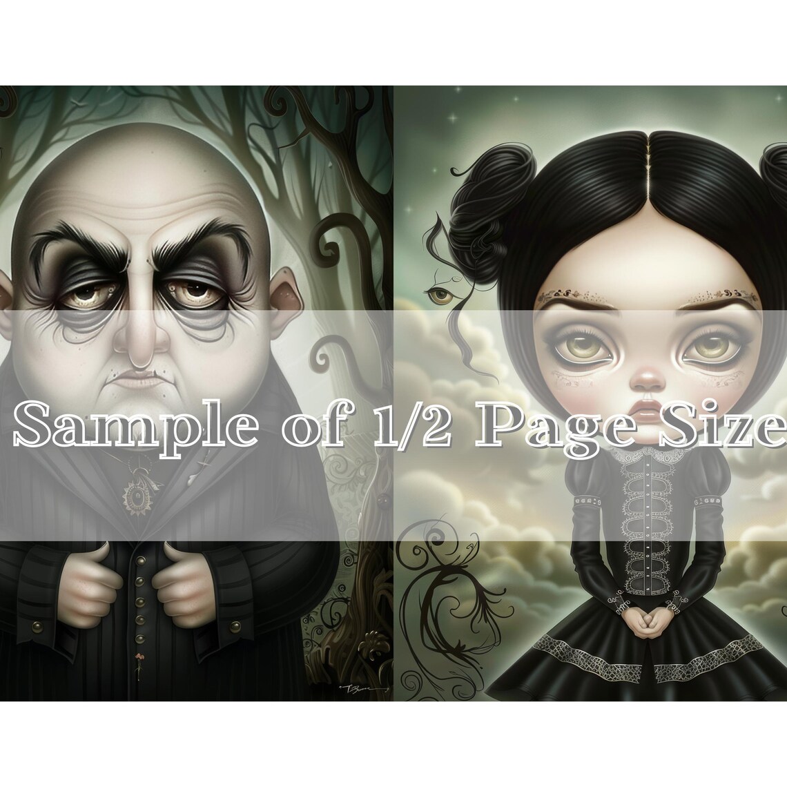 Freaky Families | Journaling Papers, Wall Art, ATC Cards, Printable ...