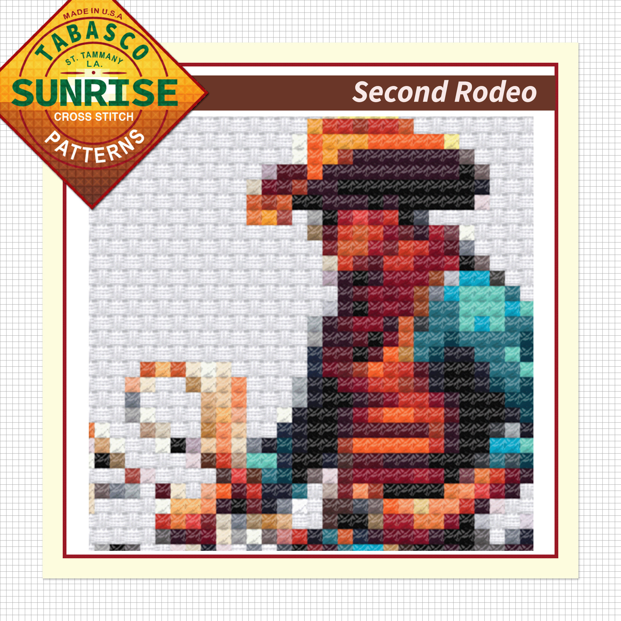 Don't Worry This is My Second Rodeo- Cross Stitch Pattern - Cross ...