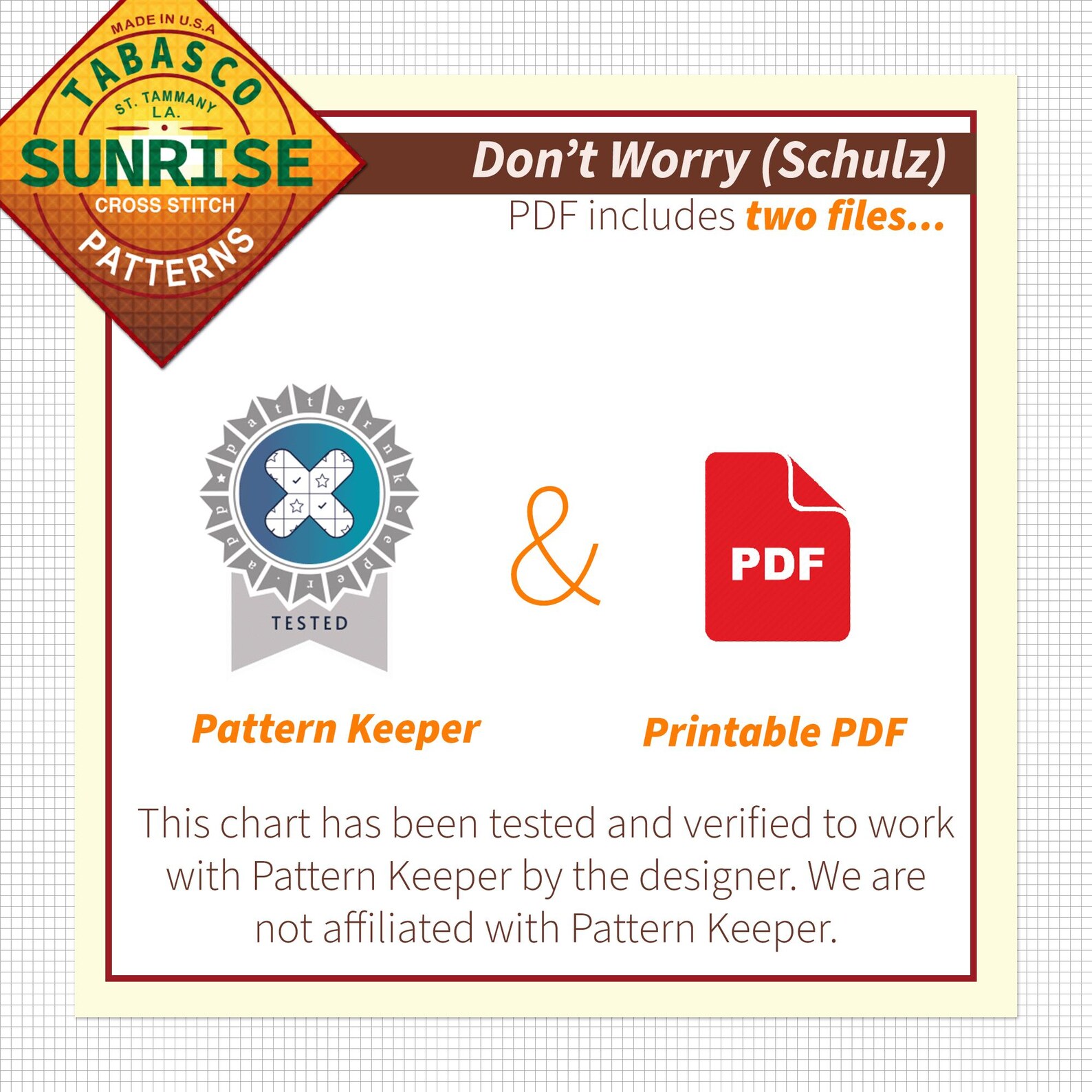 Quote Cross Stitch Pattern | "don't Worry" | Fun Uplifting Home Decor ...