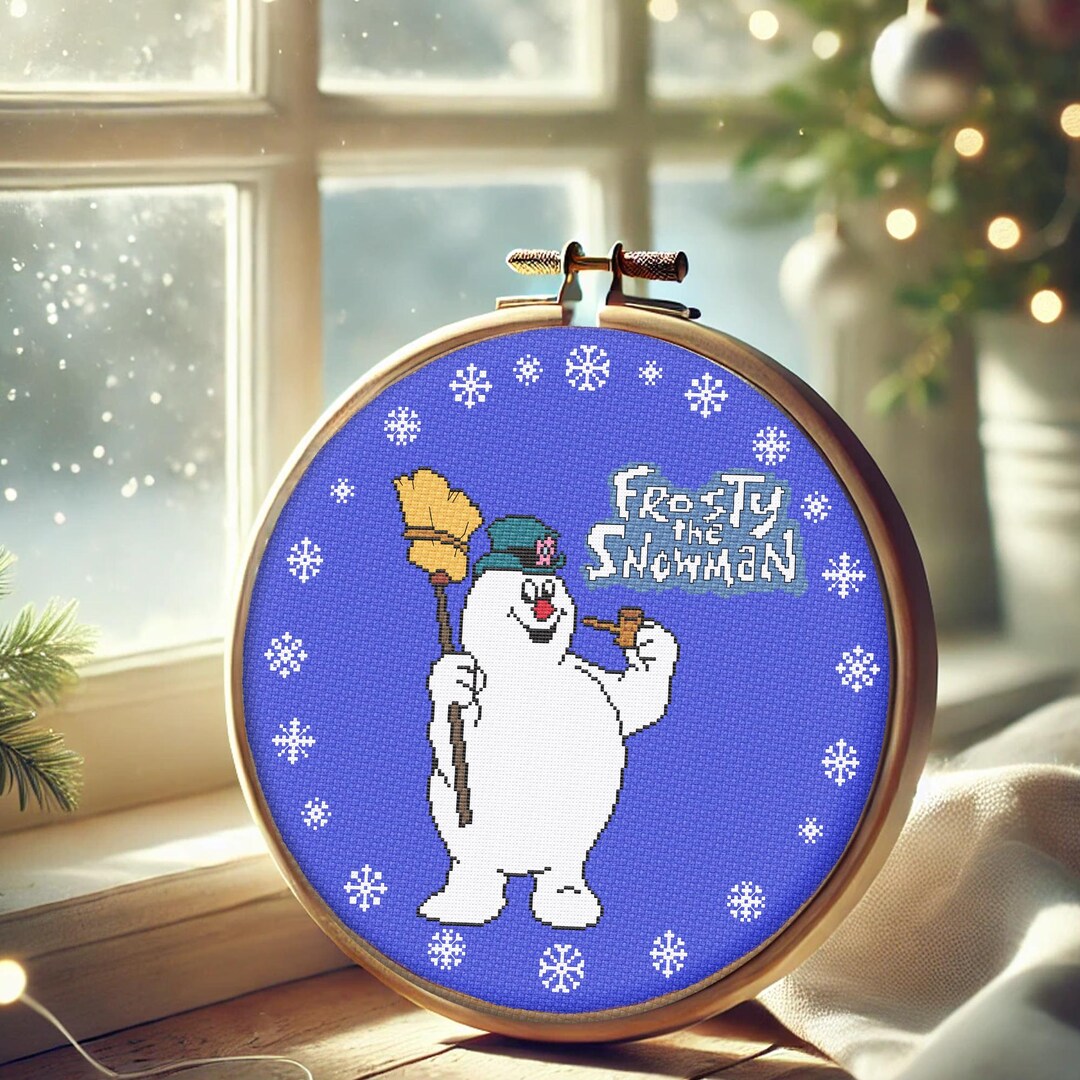 Frosty the Snowman Cross Stitch Pattern | Classic Holiday Character ...