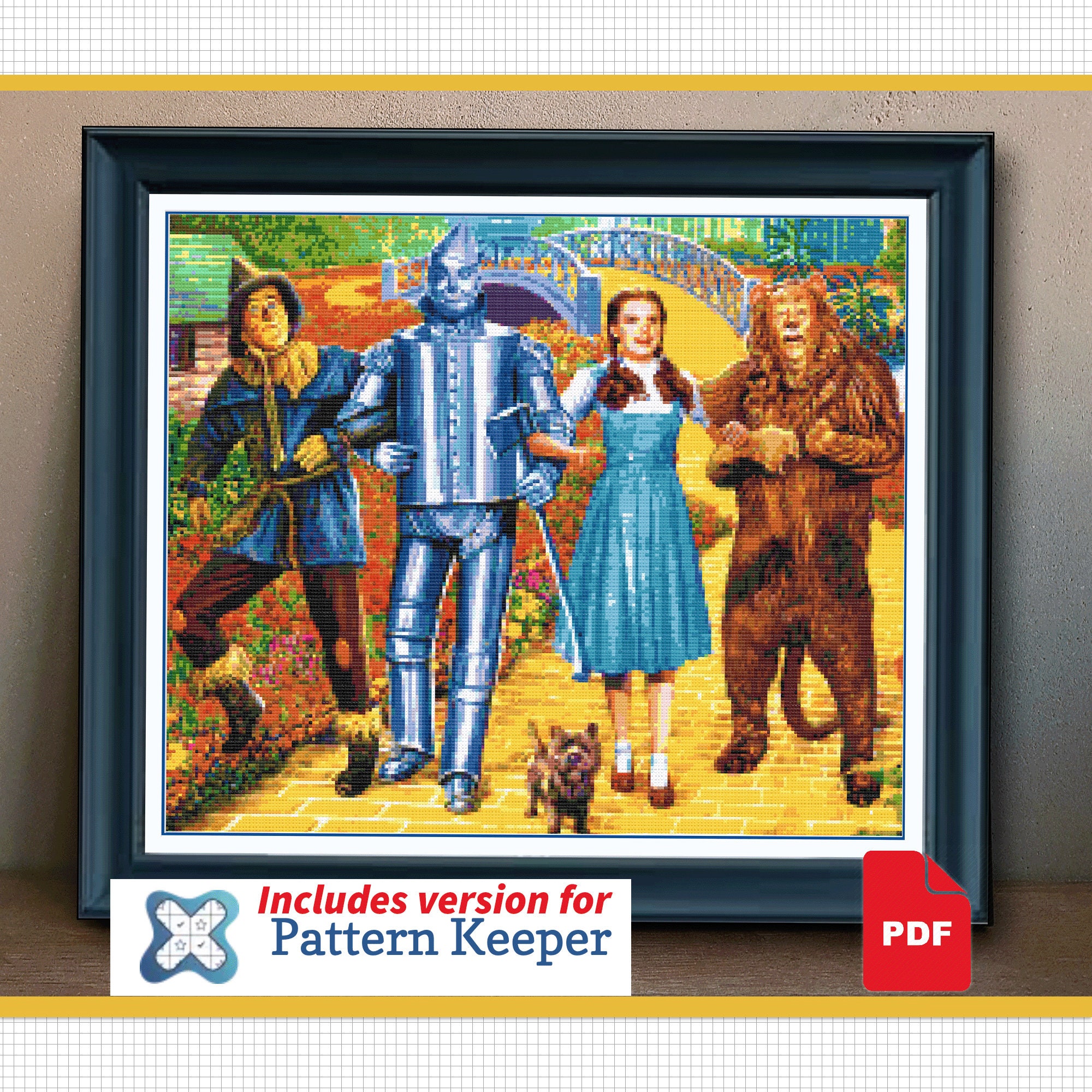 Wizard of Oz - Cross Stitch Pattern - Cross Stitch PDF Download ...