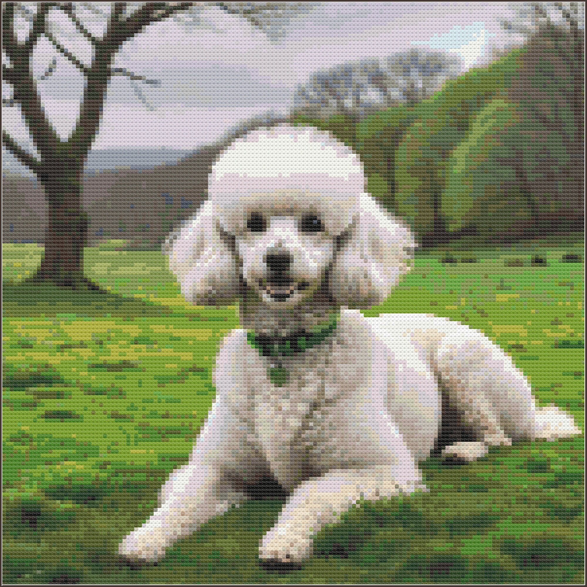 Poodle Charm - Cross Stitch Pattern - Cross Stitch PDF and Pattern ...