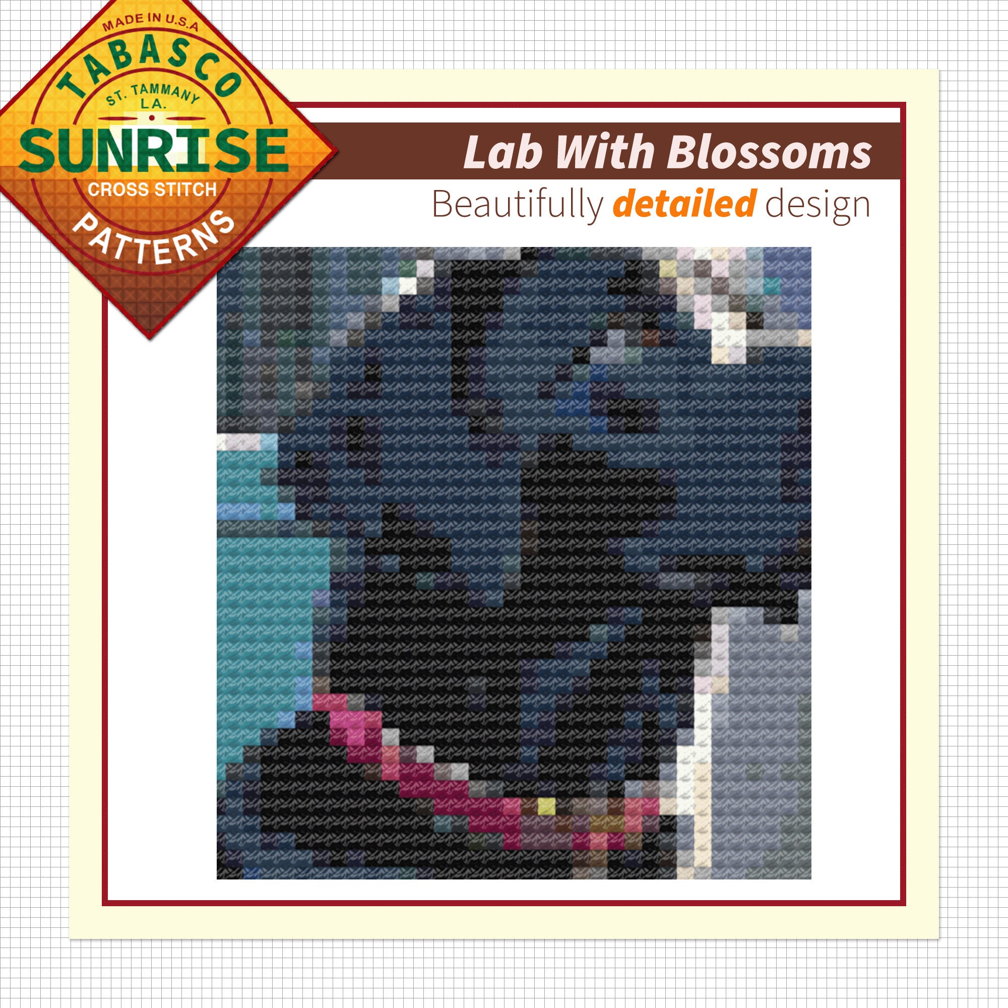 Black Lab - Cross Stitch Pattern - Cross Stitch PDF and Pattern Keeper ...