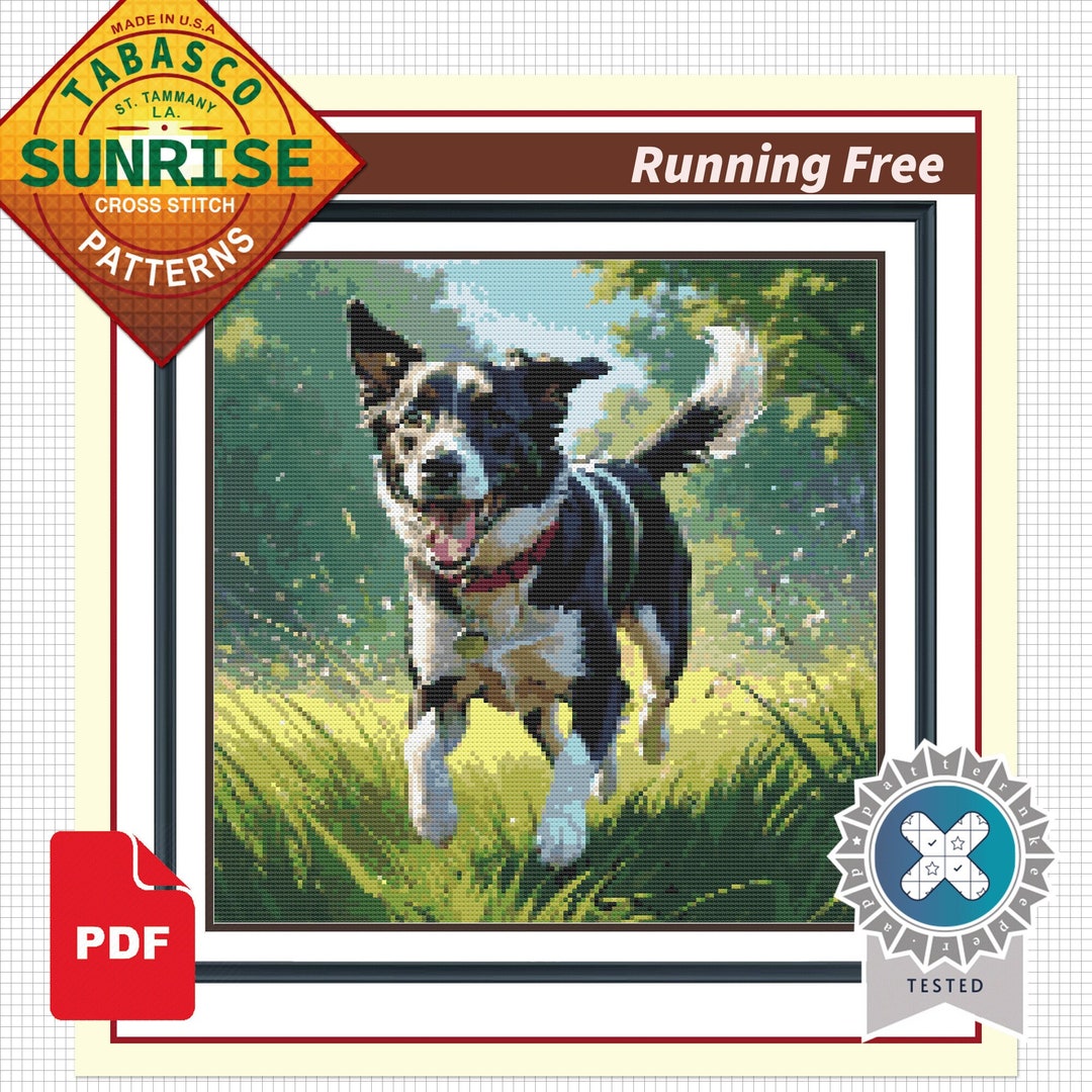 Running Free - Cross Stitch Pattern - Cross Stitch PDF and Pattern ...