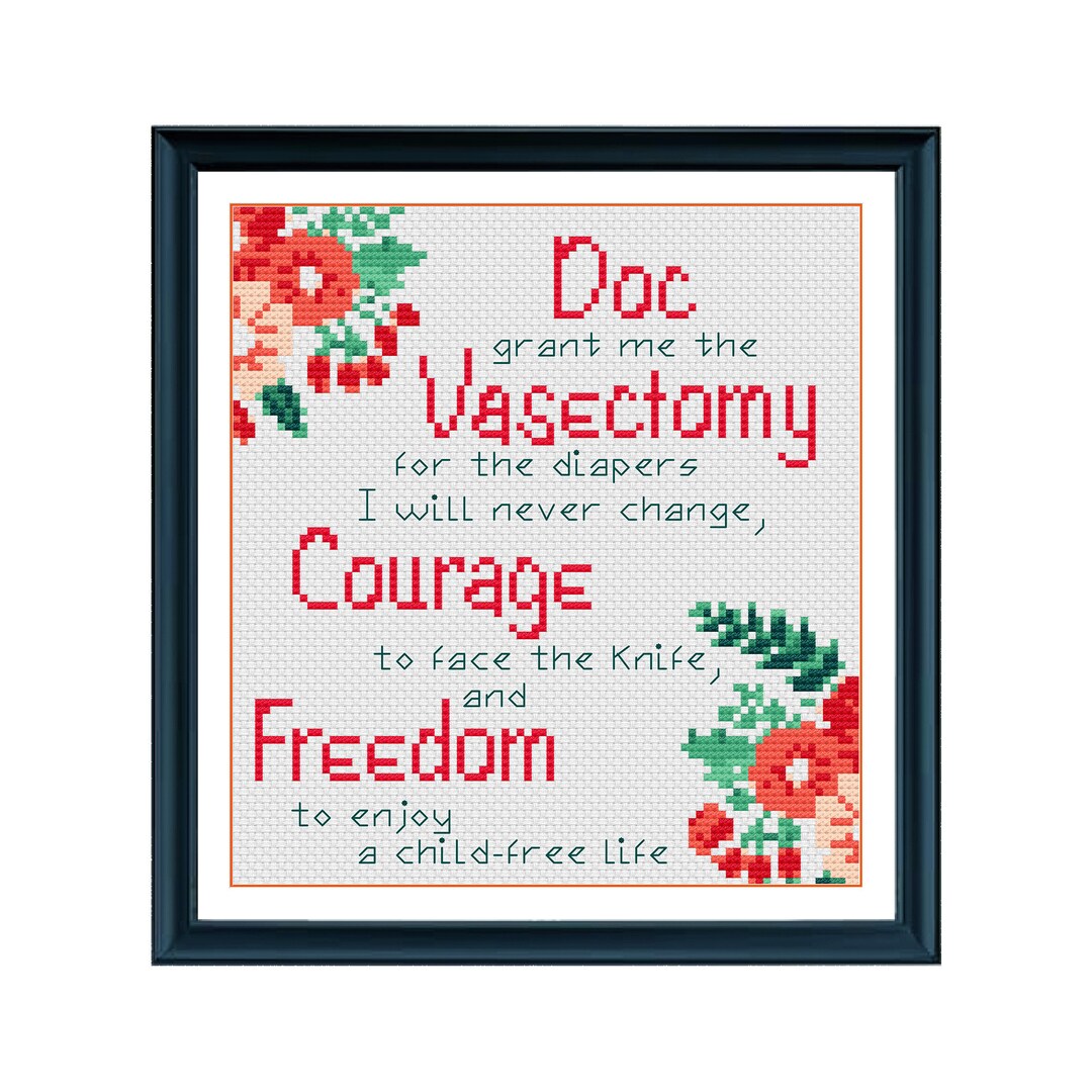 Sassy Cross Stitch, Parody of Serenity Prayer: "doc, Grant Me a ...
