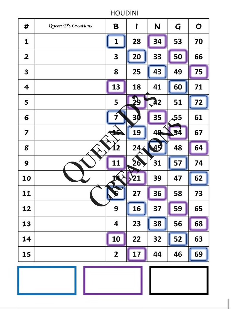 Two Colour Bingo Bundle - Etsy