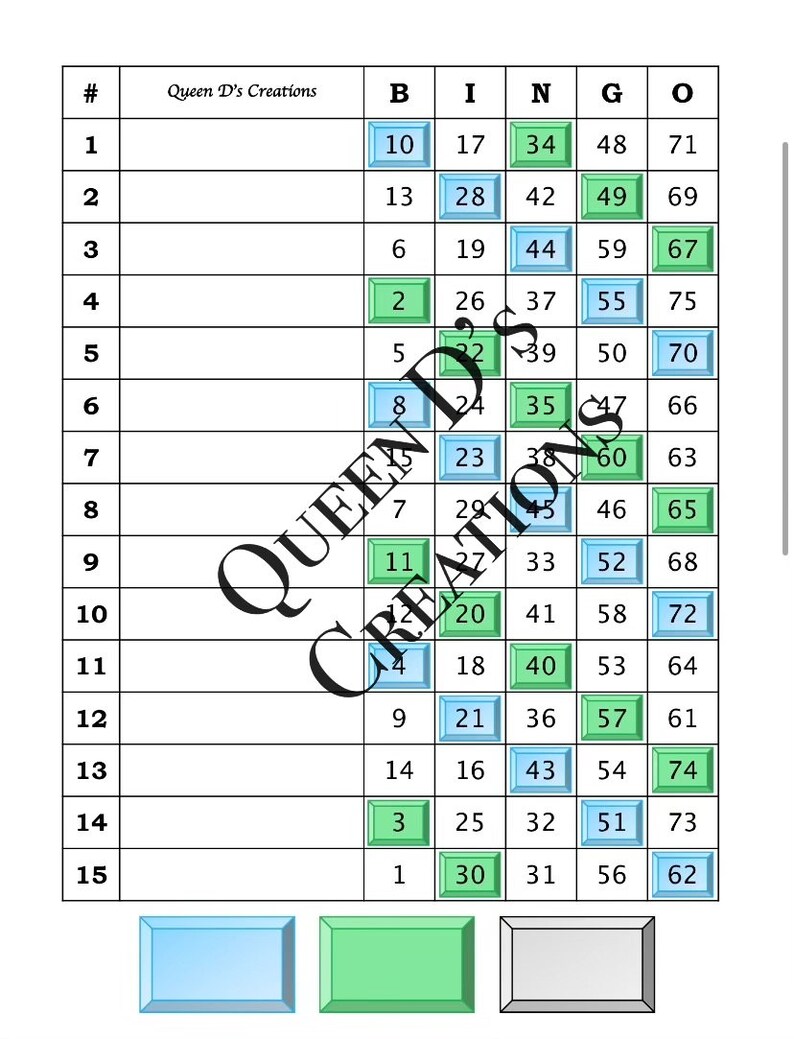 Two Colour Bingo Bundle - Etsy