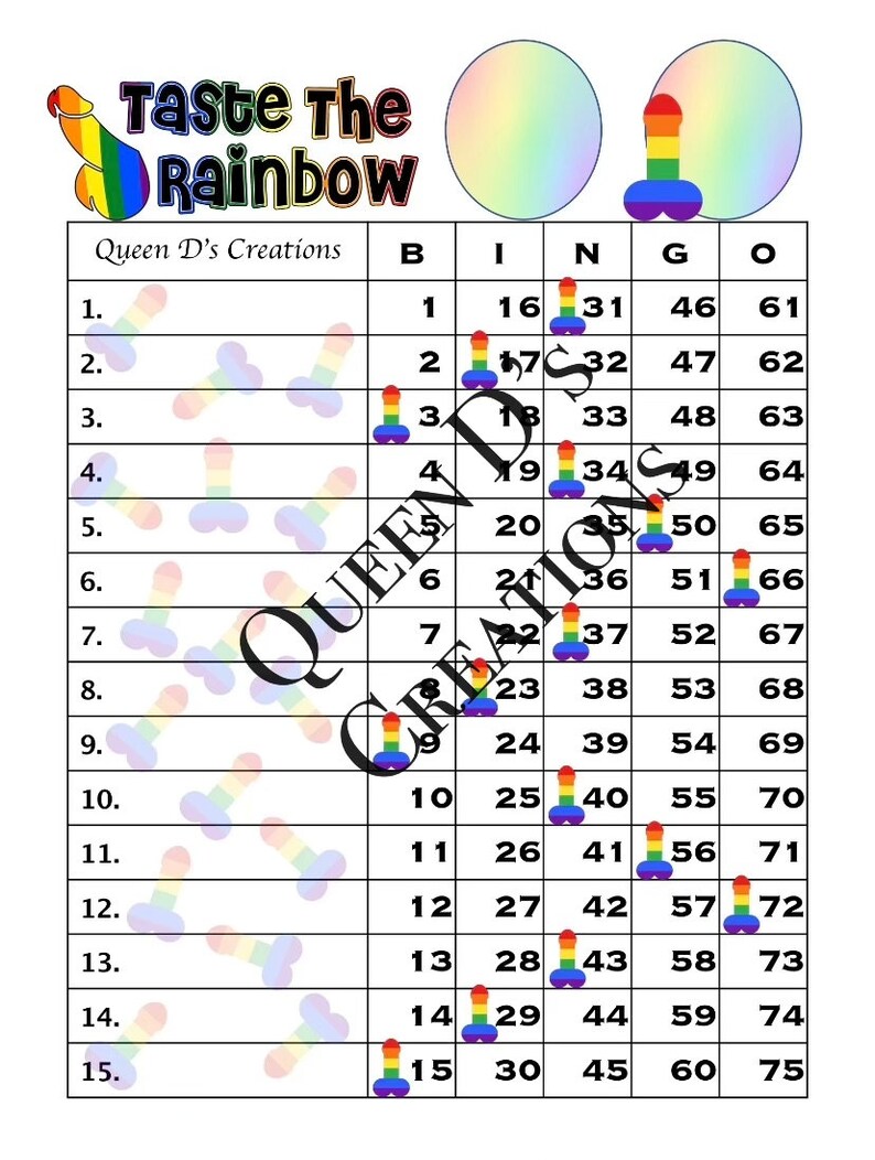 Taste the Rainbow Bingo Bundle - Etsy
