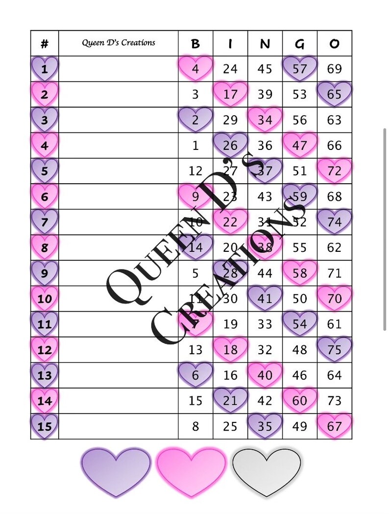 Two Colour Bingo Bundle - Etsy