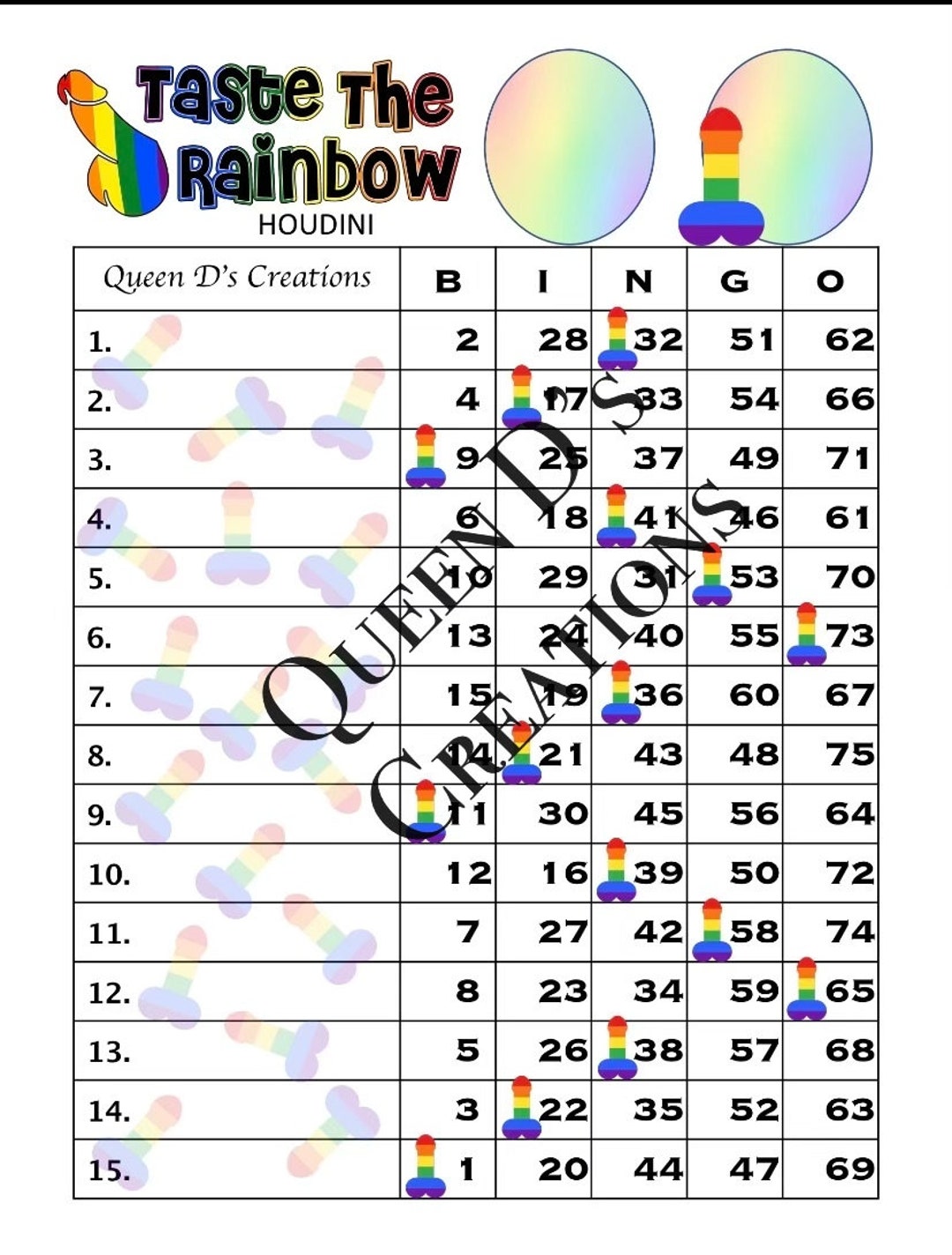 Taste the Rainbow Bingo Bundle - Etsy