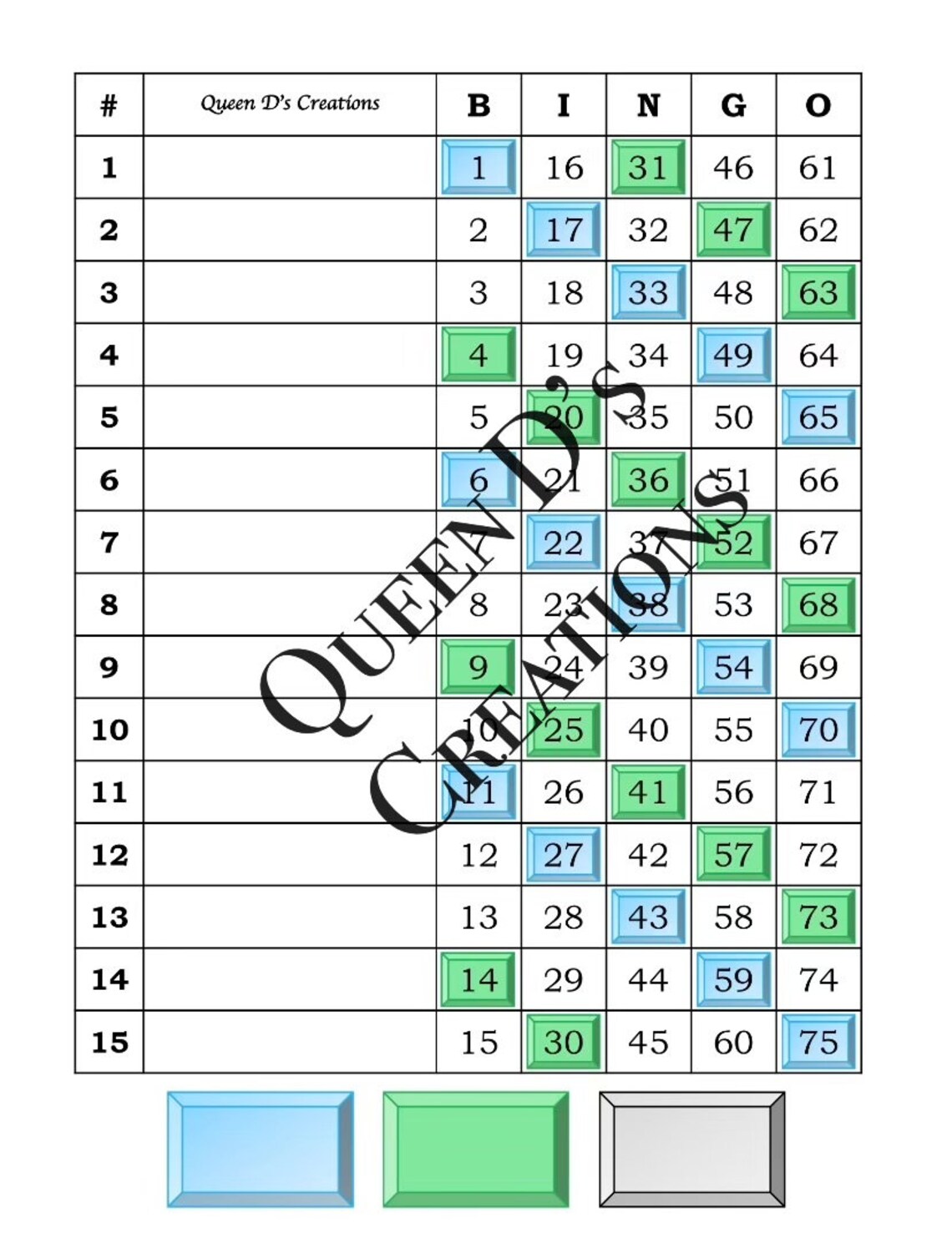 Two Colour Bingo Bundle - Etsy