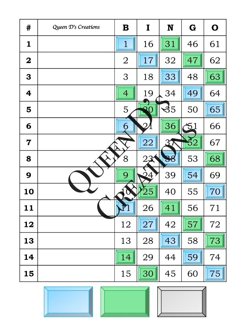 Two Colour Bingo Bundle - Etsy