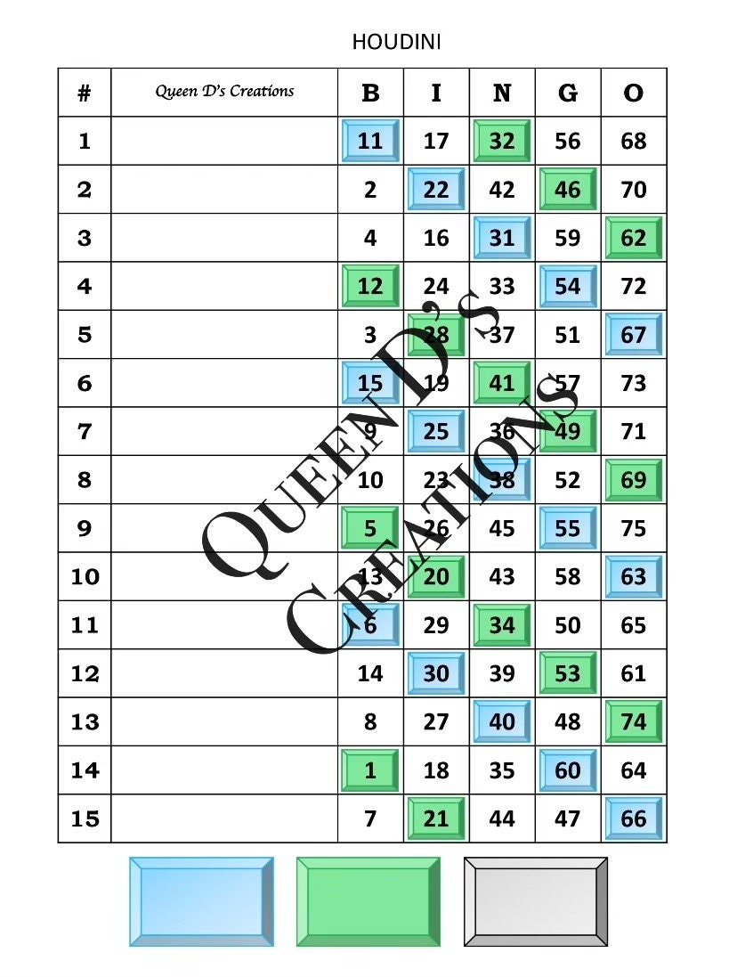 Two Colour Bingo Bundle - Etsy