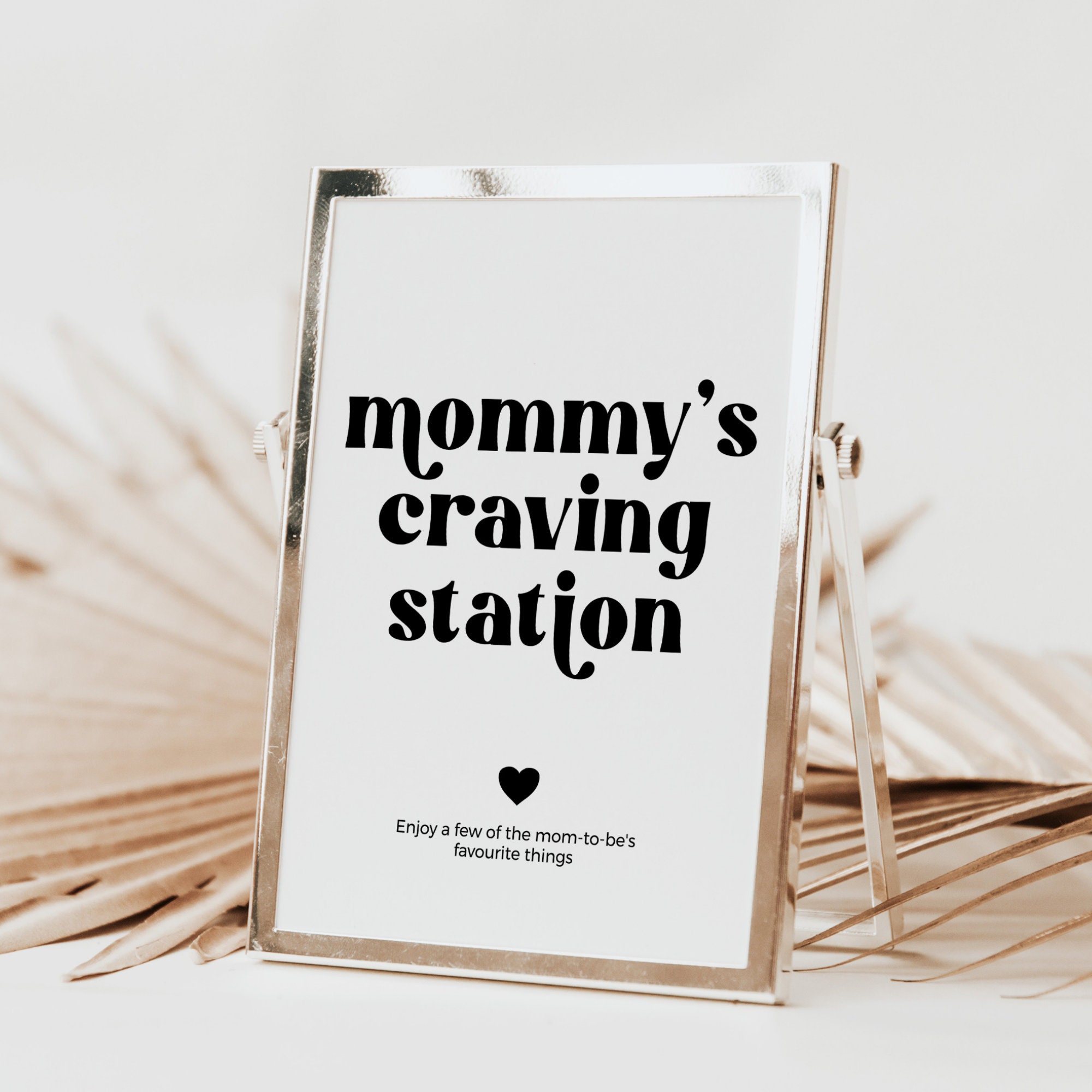 Mommy's Craving Station Sign Baby Shower Modern - Etsy