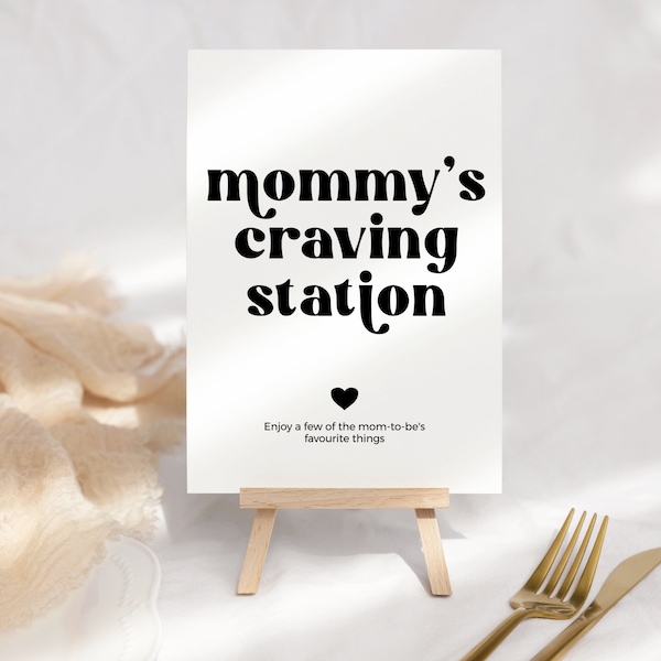 Mommy's Craving Station Sign - Etsy
