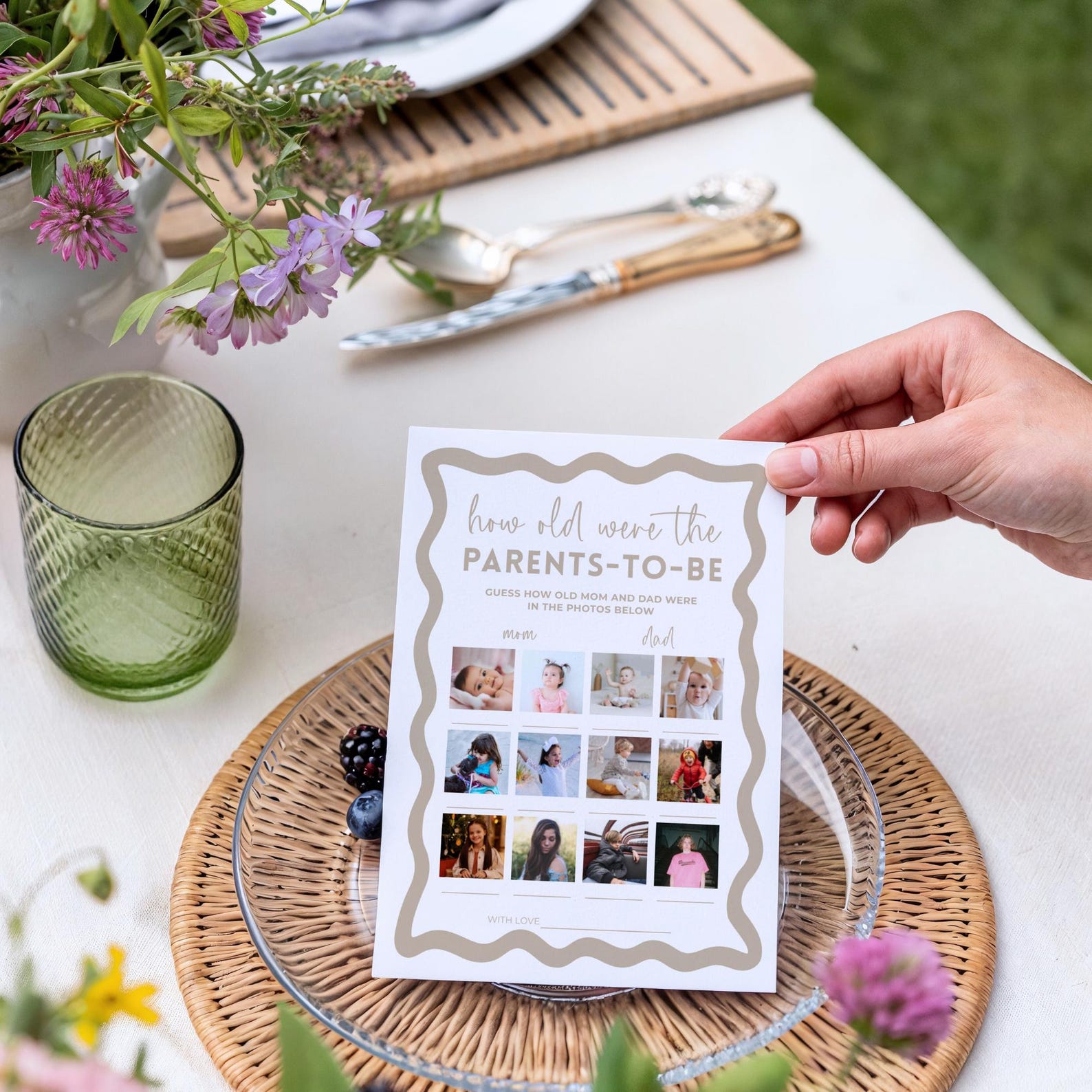 Baby Shower Guess the Age Game Template How Old Were They Baby Shower ...