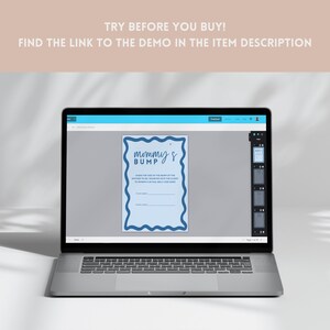 Wavy Border Template A Note for Mama and A Note for Baby, Retro Blue ...