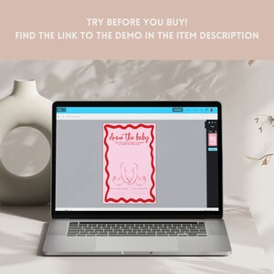 Late Night Diapers Note Sign, Pink and Red Wavy Retro Border, Nappy ...