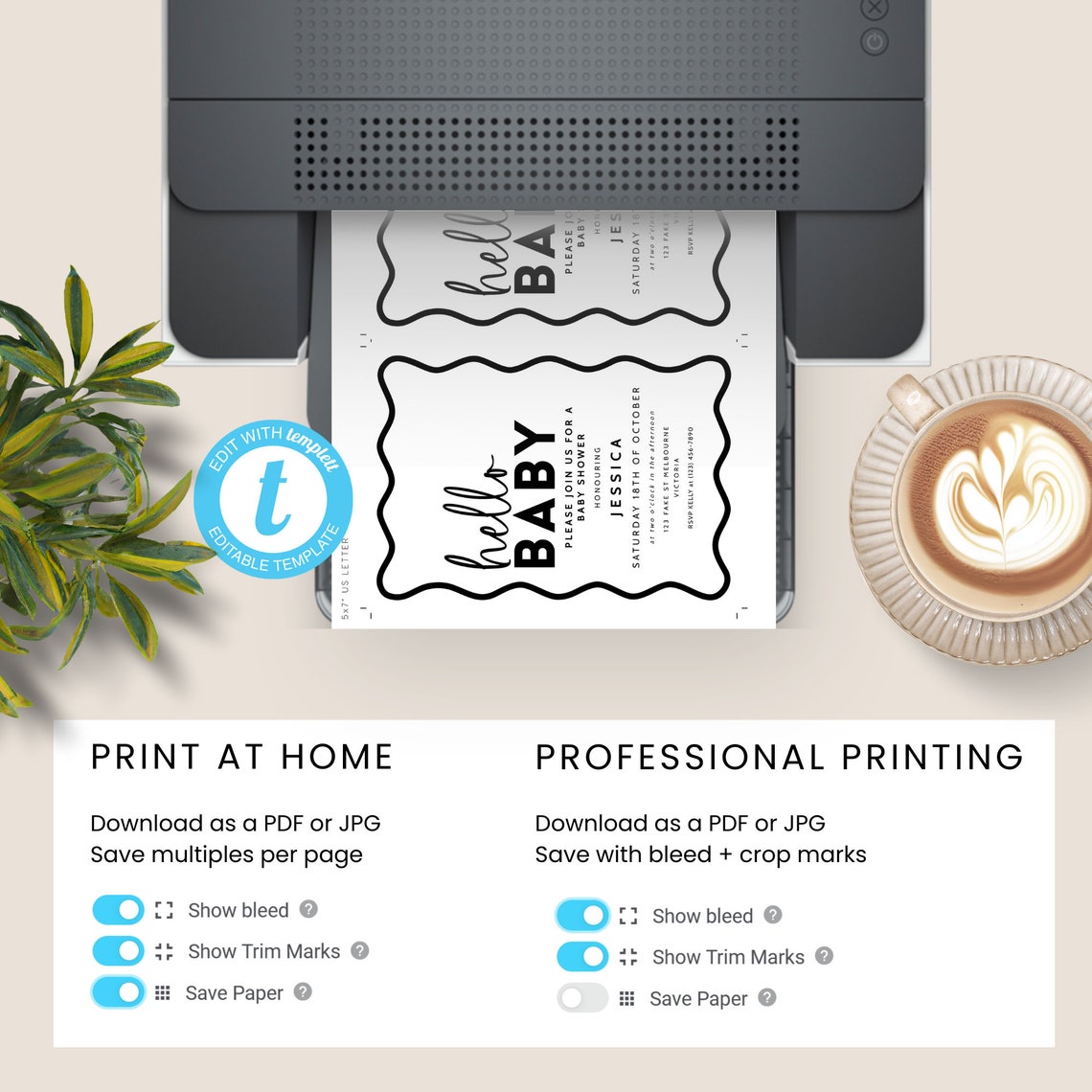 Wavy Retro Border Gender Neutral Message From the Bump Baby - Etsy