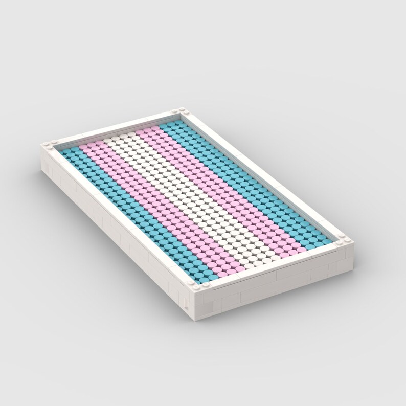 Trans Pride Flag LEGO Mosaic Wall Art - Etsy