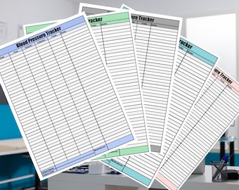 Printable Blood Pressure Tracker and Heart Rate Log - Etsy