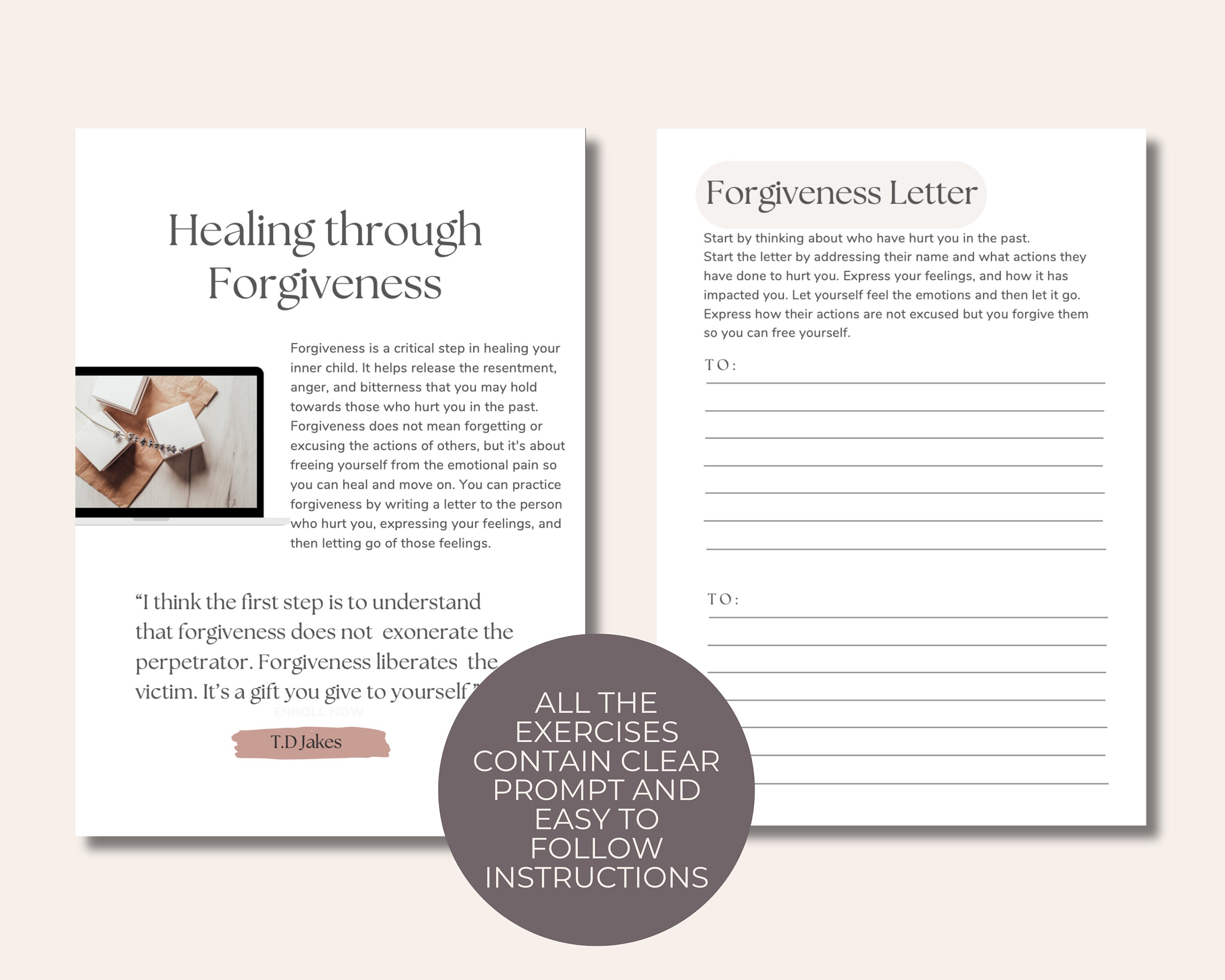 Inner Child Shadow Work Journal Healing Journal for iPad Childhood ...