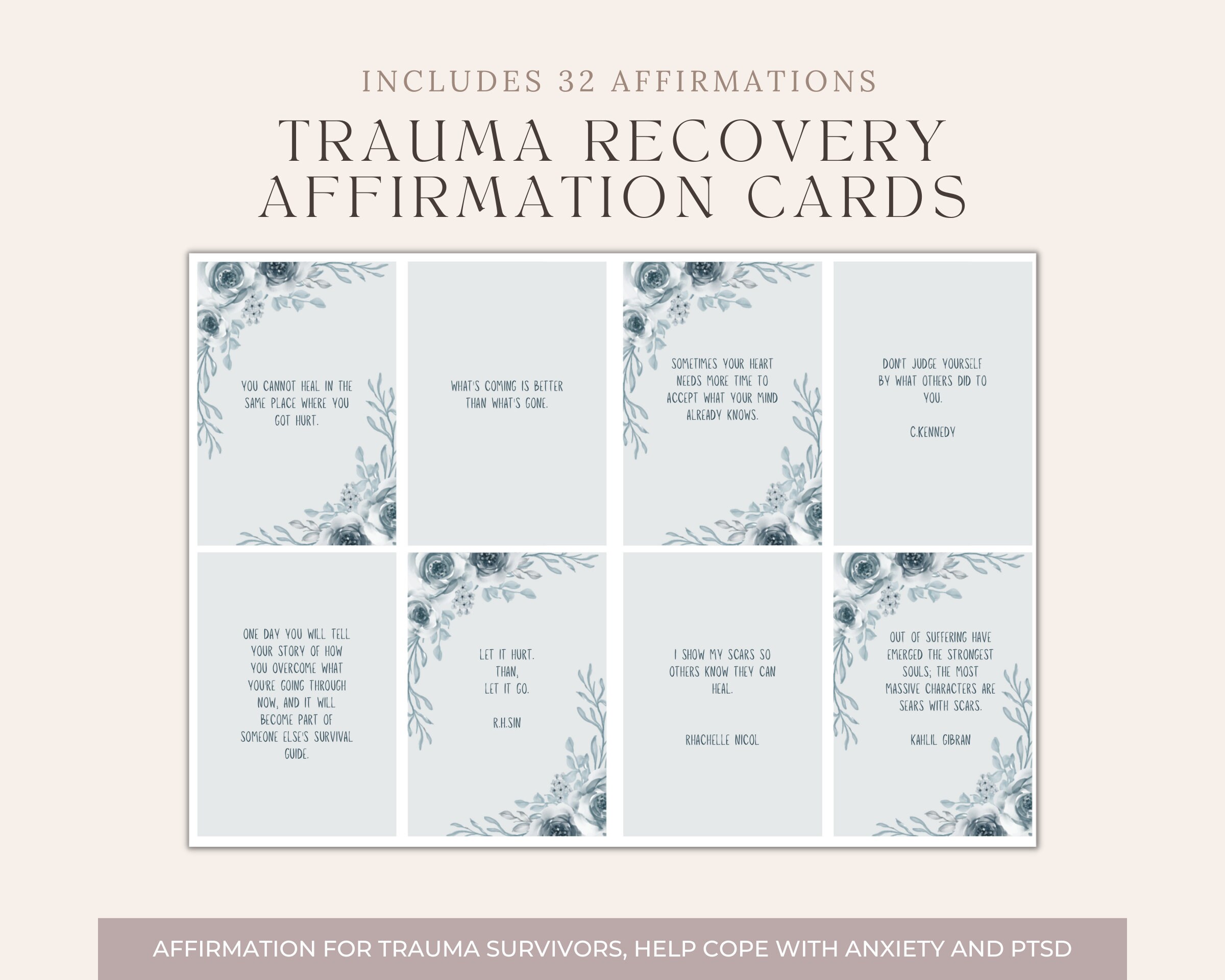 Affirmations for Trauma Survivors, Anxiety Coping Quotes, Anxiety ...