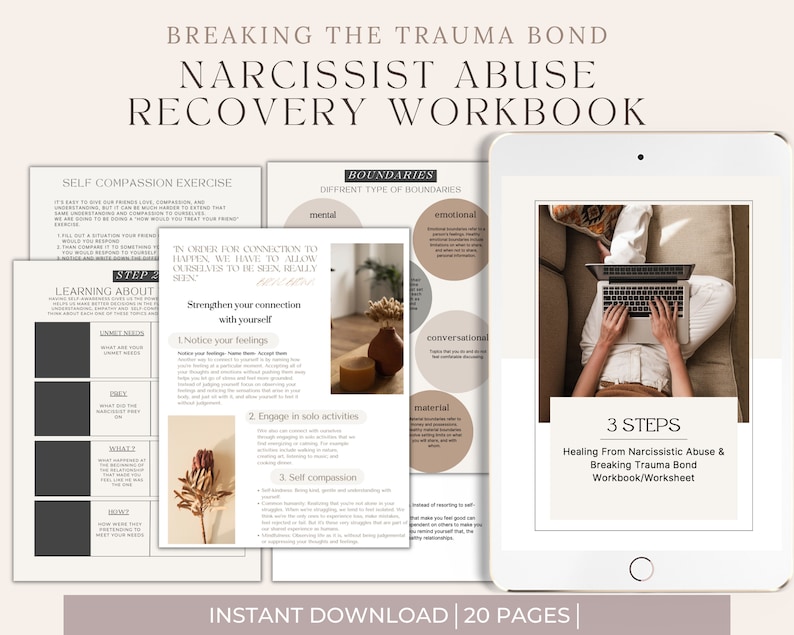 Step-by-step Breaking the Trauma Bond| Narcissistic Abuse Recovery Workbook| Emotional Toxic ...