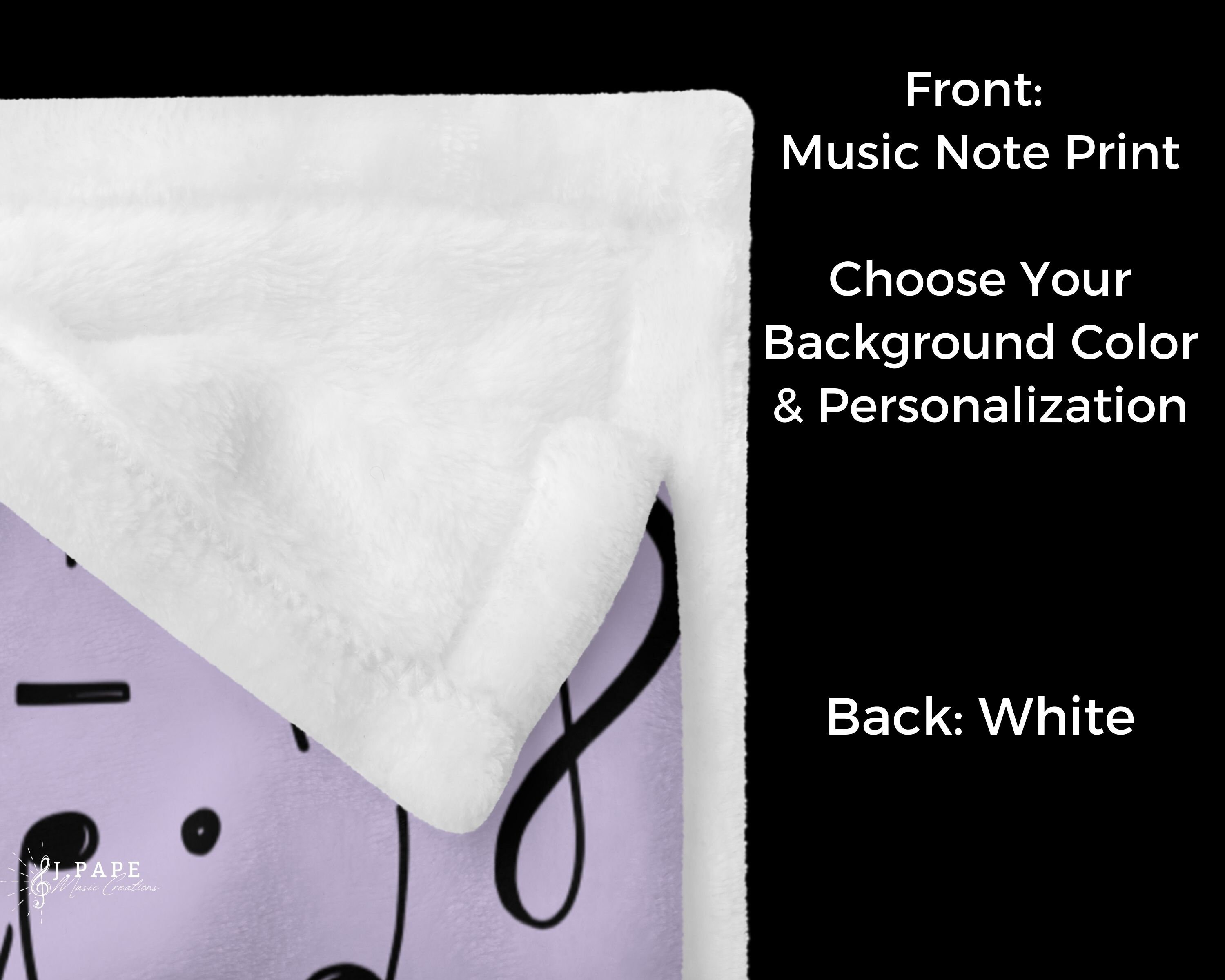 Music Note Name Blanket Personalized Lightweight Minky - Etsy