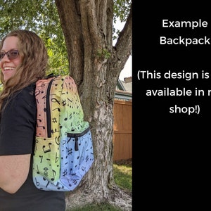 Rainbow Piano Backpack | Laptop Bag With Water Bottle Pocket | Music ...