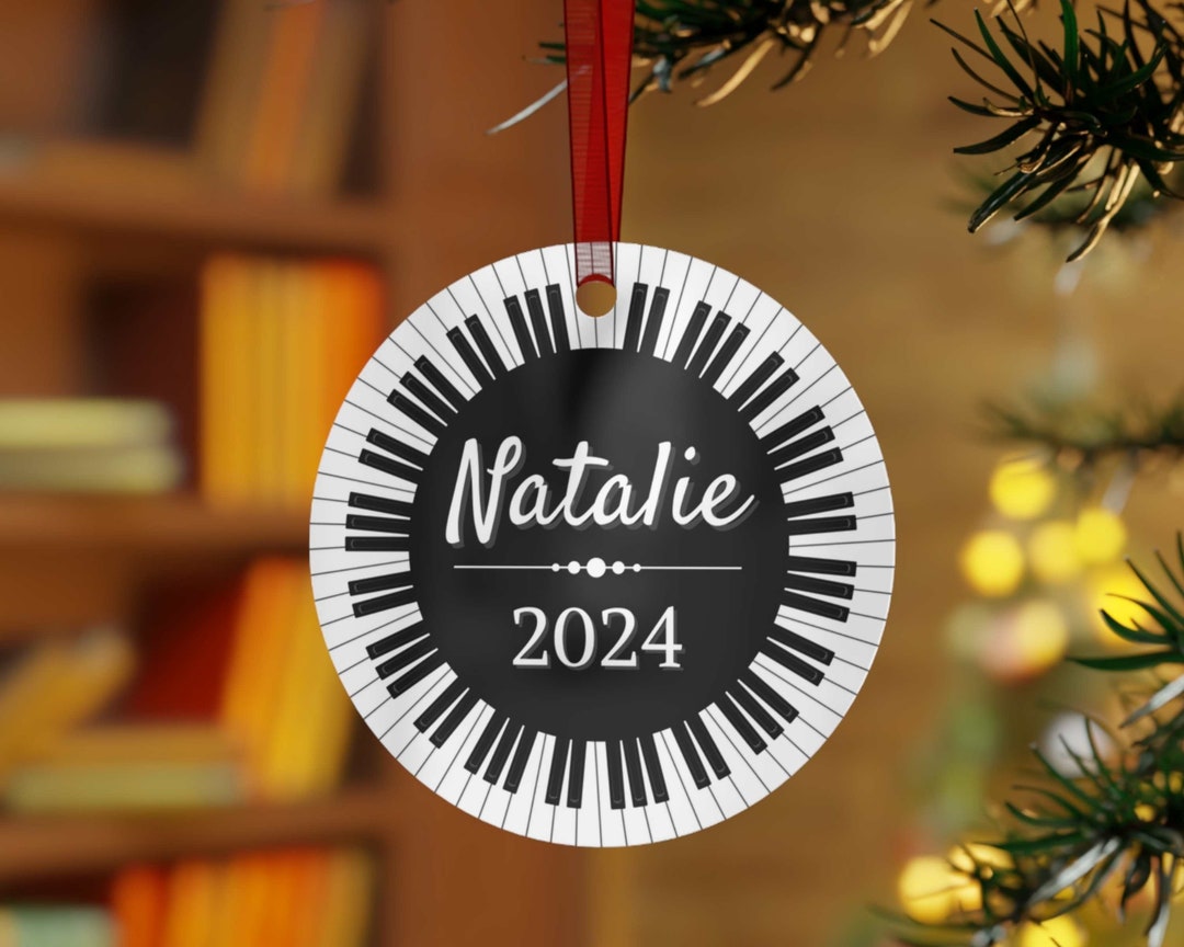 Piano Ornament | Personalized Metal Christmas Tree Decoration | Custom ...