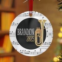 Laser Cut and Engraved Wooden "baritone" Ornament - Etsy