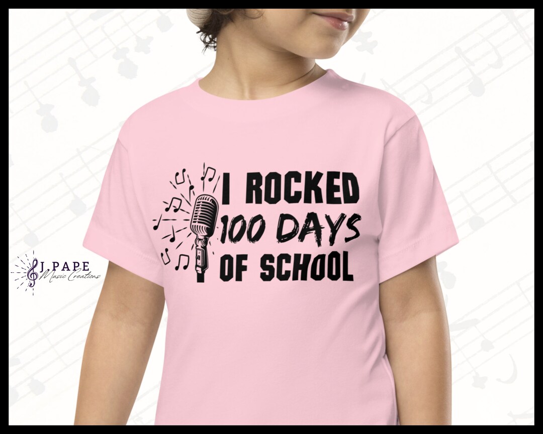 I Rocked 100 Days of School Shirt 100th Day of School Shirt for Musical ...