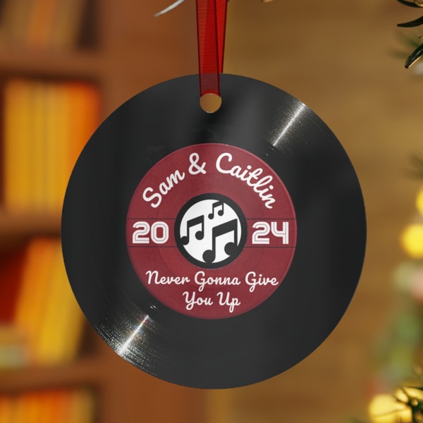 Personalized Vinyl Record Christmas Ornament - Etsy
