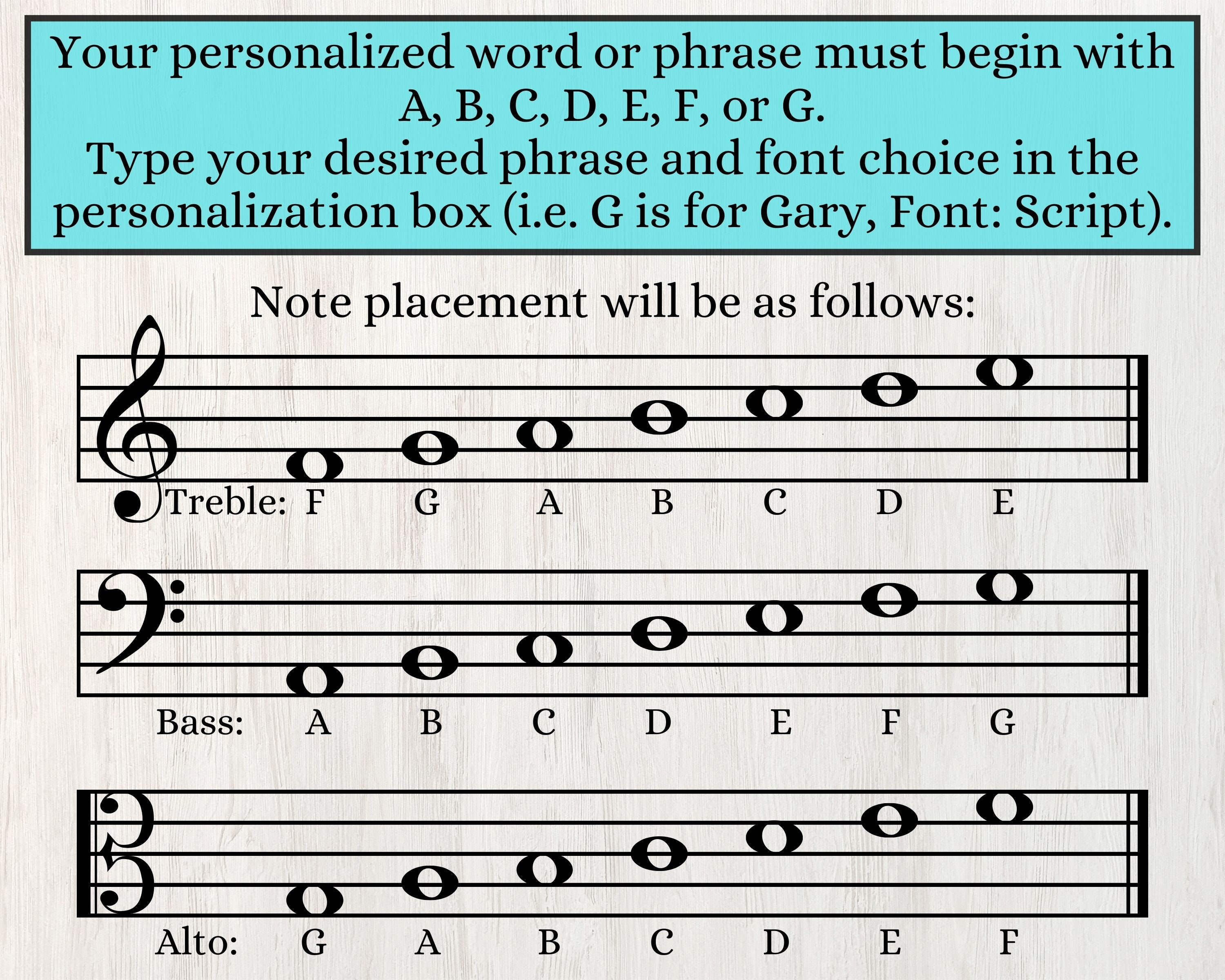 Music Note Coffee Mug Treble, Bass, or Alto Clef Custom Gift for Band ...