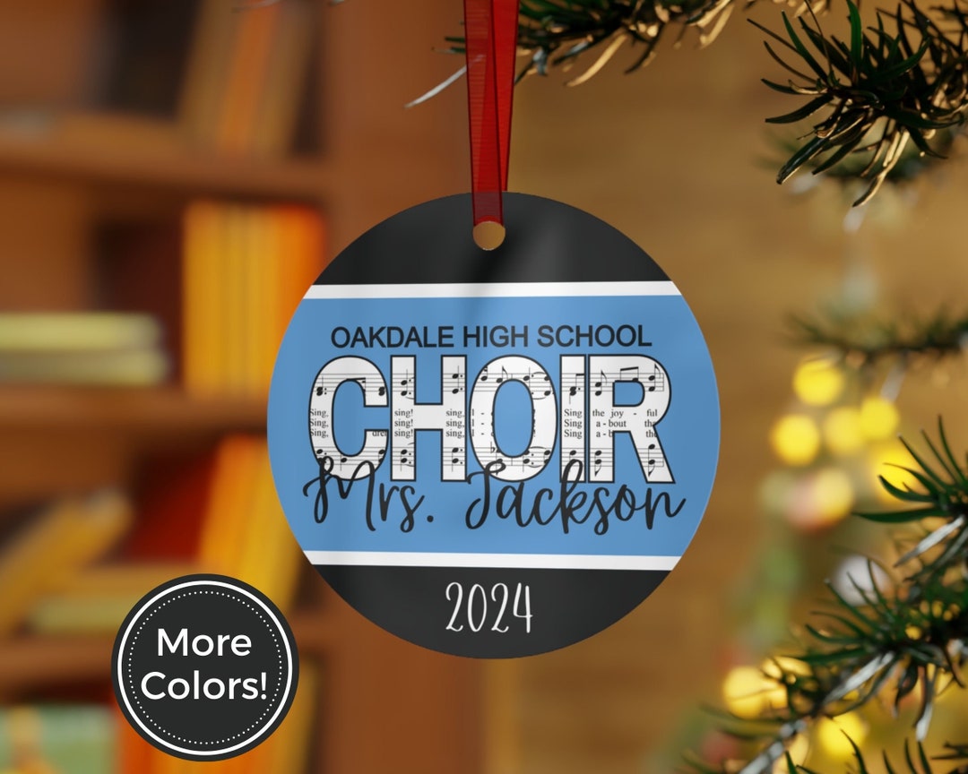 Choir Ornament | Personalized Metal Christmas Tree Decoration | Gift ...