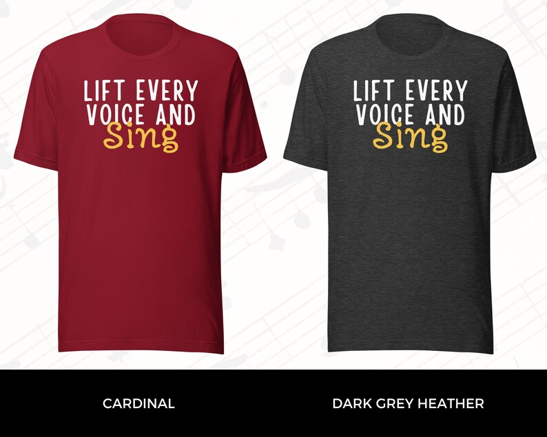 Lift Every Voice and Sing T-shirt | Social Justice / Racial Justice ...