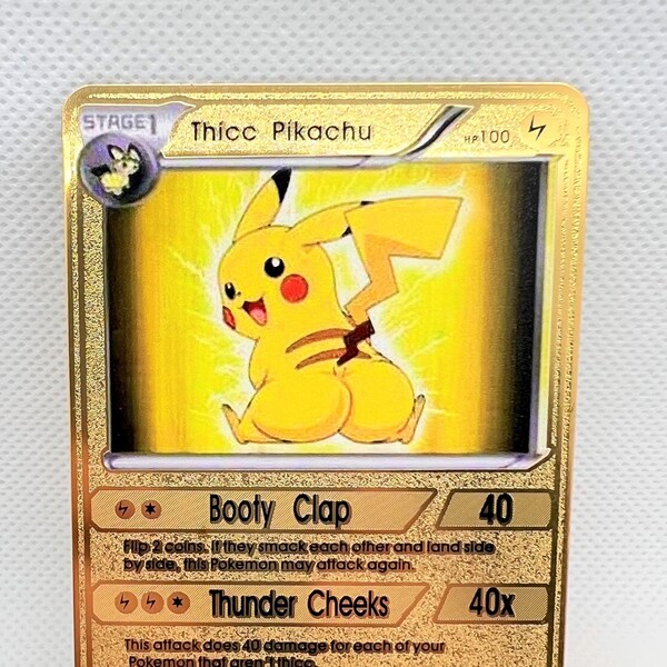 Thicc Pikachu - Etsy