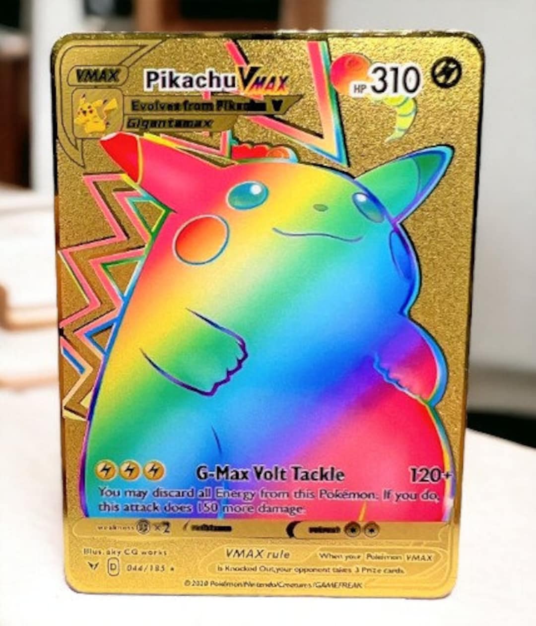 Pikachu VMAX Pokémon Card Collectible/gift/display - Etsy